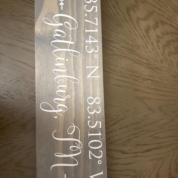 Coordinates Wood Sign | Latitude Longitude Sign | Where It All Began ...
