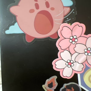 Kirby Clear Vinyl Sticker Cute Kawaii Nintendo Switch Kirby - Etsy UK