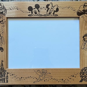 Personalized Picture Frame, 5x7, Custom Gift, Disneyland, Disneyworld ...