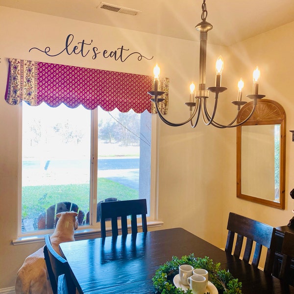 Let's Eat Wall Decal - Let's Eat Decal - Kitchen Wall Decal - Let's Eat ...