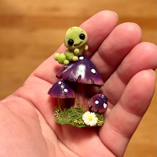 Flowering Monster Sprout a Trollfling Doll by Amber Matthies - Etsy