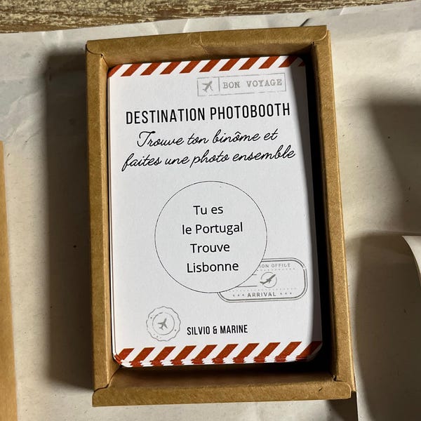 Carte à gratter boarding pass personnalisable, voyage surprise, carte d ...