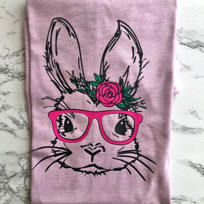 Happy Easter, Easter Bunny With Glasses, Bunny With Glasses, Bunny With ...