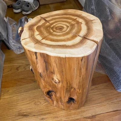 Cedar Stump Side/end Table - Etsy