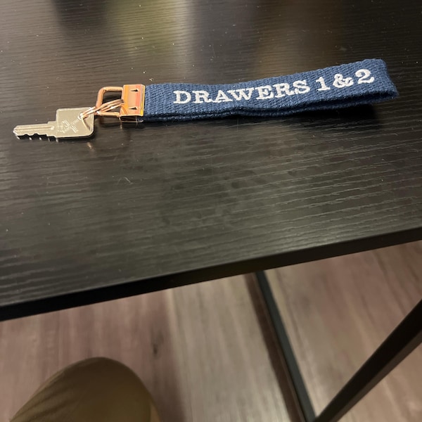 Personalized Key Fob Keychain | Custom Embroidered Name Keychain Strap ...