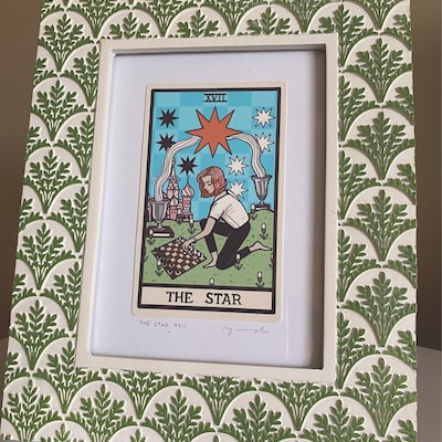 The Star XVII Tarot Card Art 5x7 Art Print Hand-cut and - Etsy