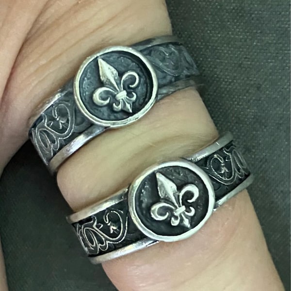 Japanese Koi Fish Band Ring, Handmade Men Ring, Mens Ring, Unique Ring ...