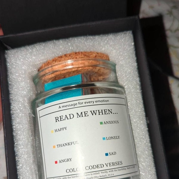 Quran Verse Jar for Spiritual Comfort – Islamic Gift for Reflection ...