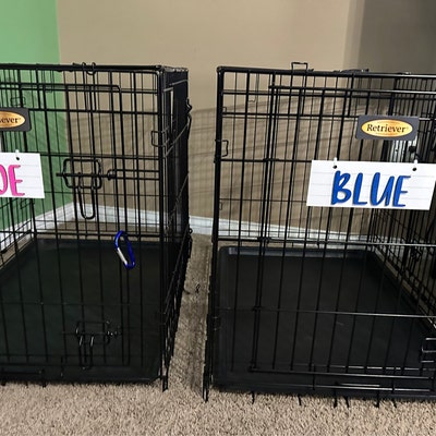 Personalized Pet Crate Sign Personalized Hanging Crate Tag Gift for ...