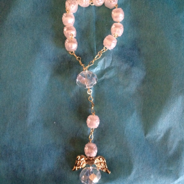 55 Angel Baptism Favors/ Pink Gold Plated Communion Favors/ Recuerditos ...