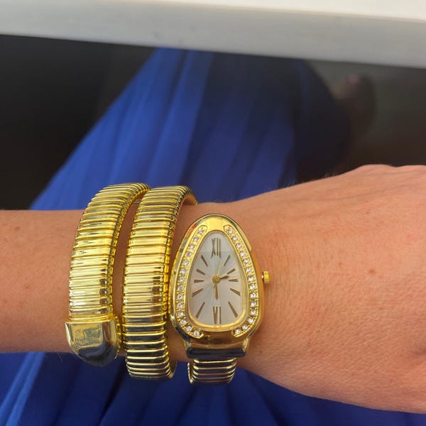 Gold & Silver Watch for Women, Gold Womens Wrist Watch, Two Tone Womens ...