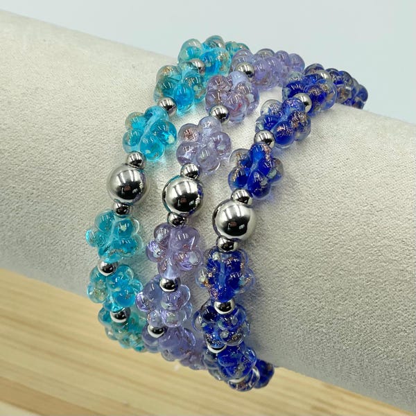 Oval Shaped Glow in the Dark Firefly Bead Bracelets, Adjustable ...