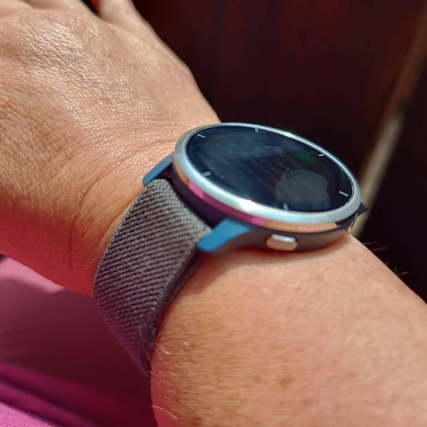 Multicolor Nylon Fabric Smart Watch Band Sport Fitness Quick on Loop ...