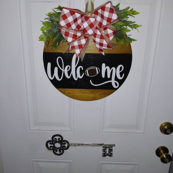 Double Door Front Door Decor | Welcome to Our Home | Double Door Signs ...