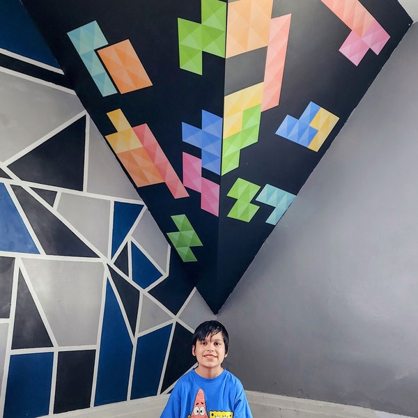 Gaming Wall Decor,removable Fabric Wall Decals,colorful Video Game ...