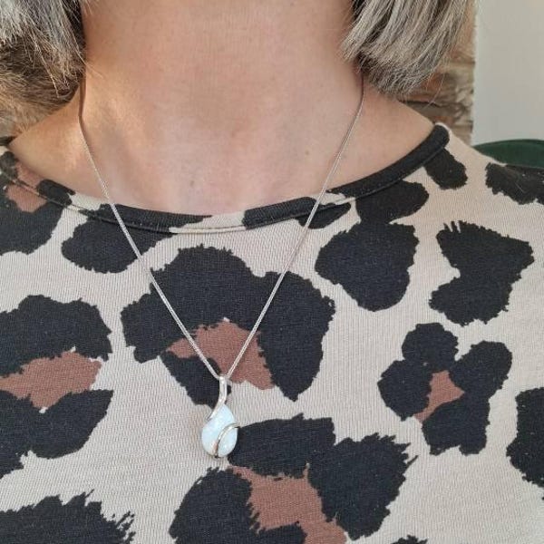 DAZZLE Ruby Necklace. Sterling Silver Gemstone Necklace, 40th Wedding ...