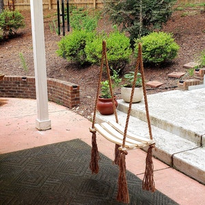 Wildflower Wine Barrel Rope Swing - Etsy