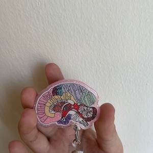 Flamingo Floaty in Pool Badge Reel Medical Staff Gift Idea - Etsy