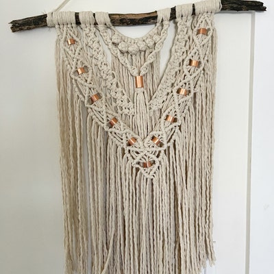 DIY LAYERED MACRAME Wall Hanging Pattern, Macrame Photo Tutorial, Learn ...