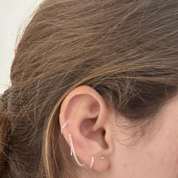 Double Piercing Earring Two Hole Earrings Double Ear Piercing Multiple ...