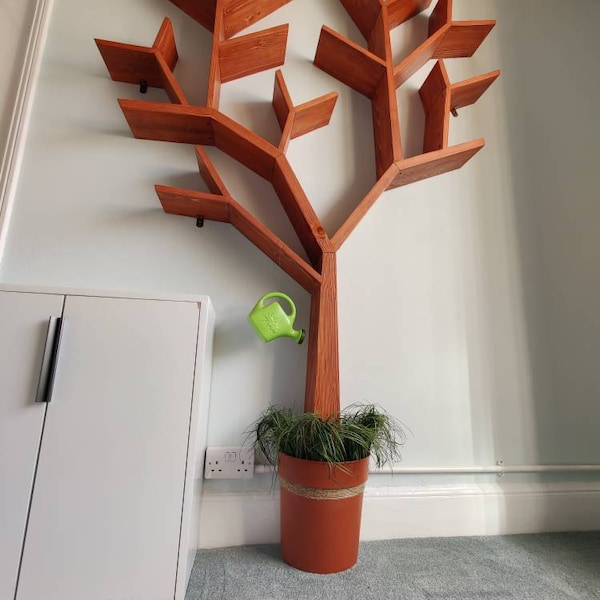 Tree Book Shelf, Decorative Wooden Tree Bookcases, Decorative Library ...