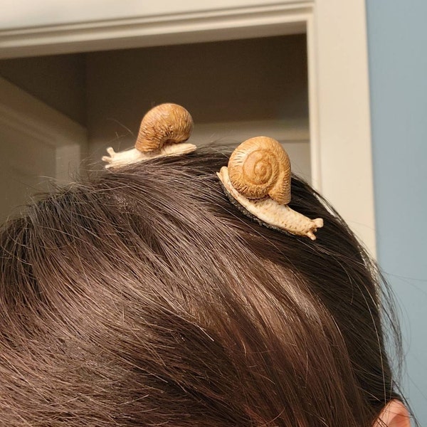 Snail Hair Pins Forest Whimsical Wedding Accessory Goblincore Head ...