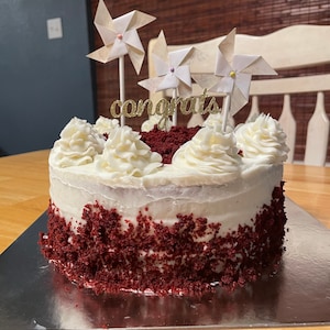 Vintage World Map Edible Cake Wrap or Pinwheel and Congrats Cake ...