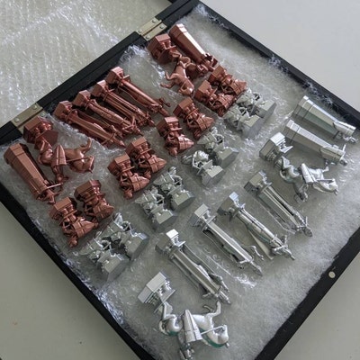 Viking Warrior Chess Set With Chessboard Scandinavian Figure - Etsy