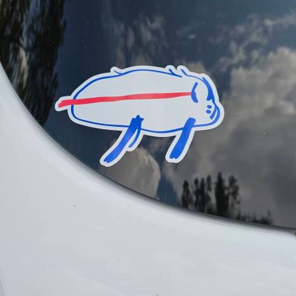 Josh Allen's Drawing Mafia Sticker Car Decal Buffalo Potato - Etsy