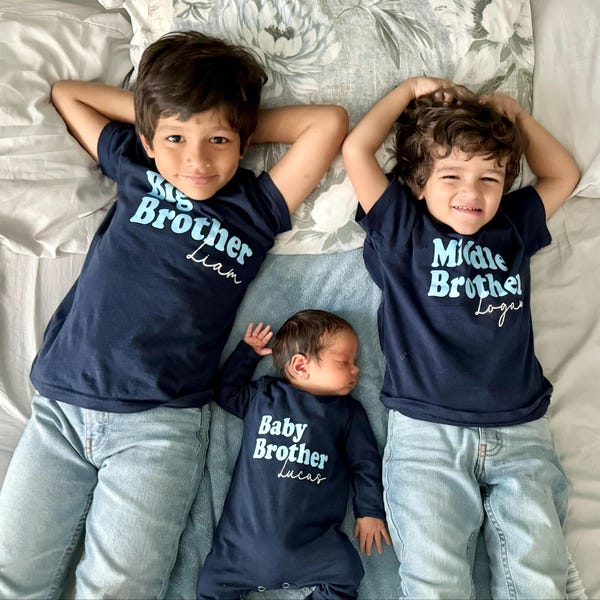 Little Brother Outfit, Little Brother Clothes, Sibling Shirt, Little ...