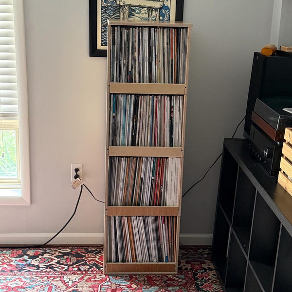 Vinyl LP Record Storage Crate - Stackable - Etsy
