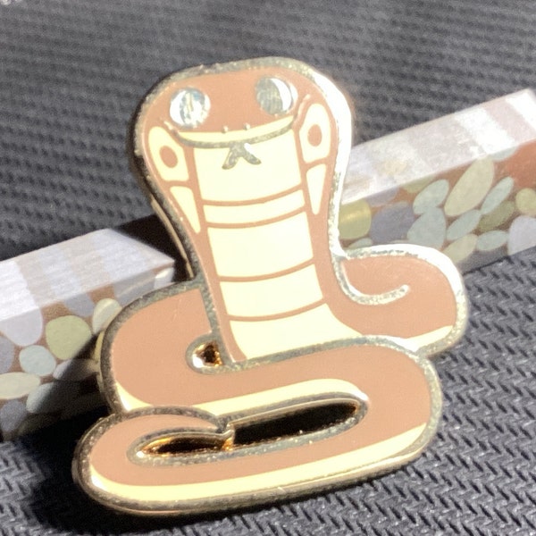 Venomous Snake Enamel Pins - King Cobra, Boomslang, Rattlesnake, Gaboon ...