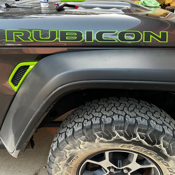 Fits 2019-2025 Jeep Rubicon JL/JT/JK Hood Letters Vinyl Graphics - Etsy