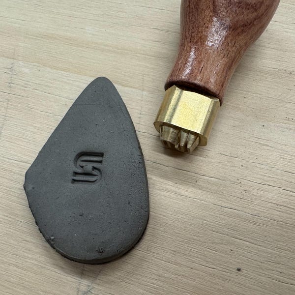 Ceramic Signature Stamp Logo, Custom Brass Stamp, Custom Clay Stamp ...