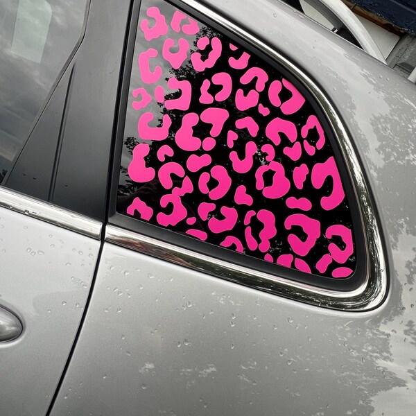 Leopard Cheetah Print Rear Window Decals Fit Jeep Wrangler Unlimited ...