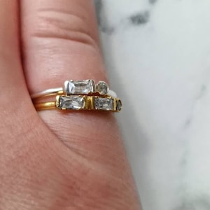 Initial Morse Code Ring by Caitlyn Minimalist Diamond Ring With Personalized Letter Cute Jewelry ...