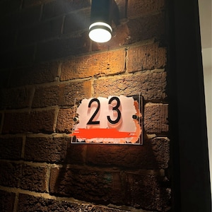 Large Door Plaque, Rounded Edge House Sign - Etsy