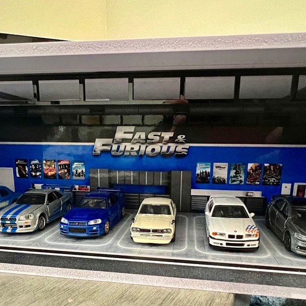 Fast & Furious Garage Theme LED Display Diorama - Etsy