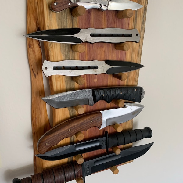 Knife Display Rustic,knife Display,knife Display Handmade,unique Knife ...
