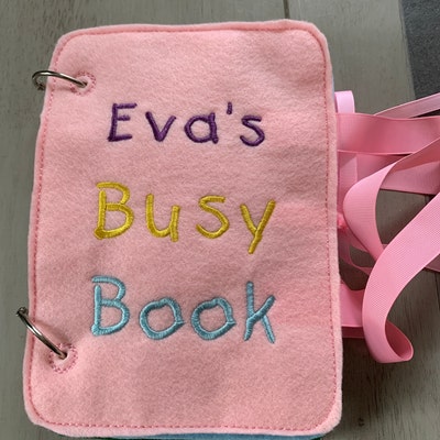 Customized Quiet Busy Book Covers Childrens Learning Toddler Learning ...