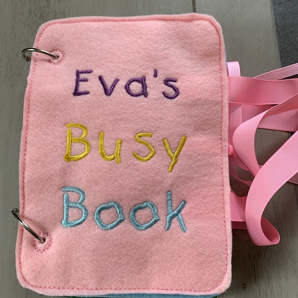 Customized Quiet Busy Book Covers Childrens Learning Toddler Learning ...