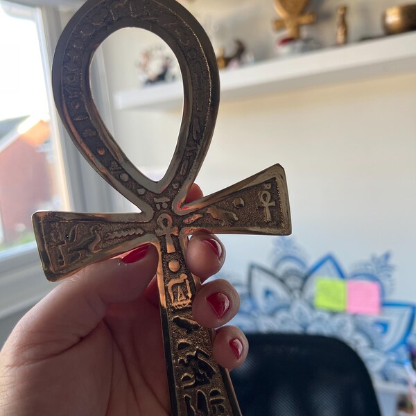 Wass Scepter of the God Ptah *ankh/ Egyptian/ God/ Goddess/ Djed/ Magic ...