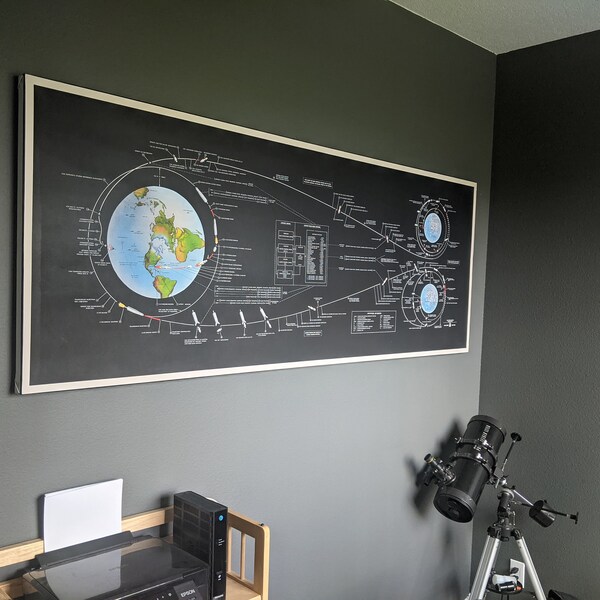 NASA Flight Plan, Apollo Manned Lunar Landing, Lunar Mission Flight ...