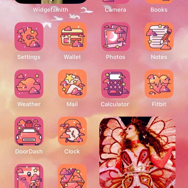 Cute Frog Desktop Wallpaper Pack Mushroom Cottage Core Folder Icons for ...