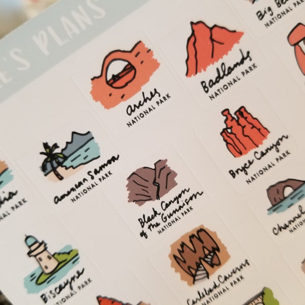 National Park Stickers (updated With New River Gorge) - S062 • Park ...