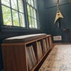HIFI Vinyl LP Storage Bench With Mid Century Modern Stylings - Etsy