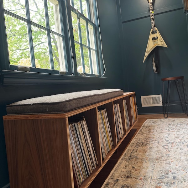 Vinyl LP Storage Bench Lo-fi Edition Ships Immediately - Etsy