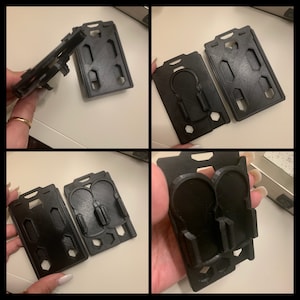 Side Slide 3D Printed RSA Id Token Holder and TRIPLE ID - Etsy