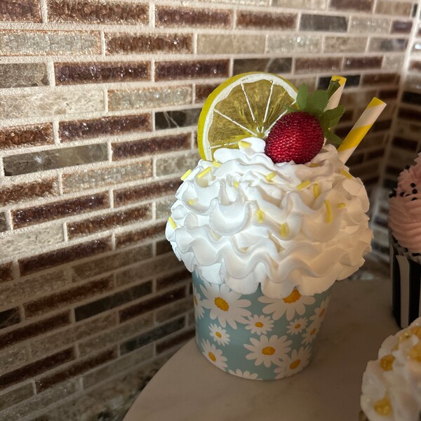 Faux Fake Birthday Cupcake Whipped Cream Tiered Tray Decor - Etsy