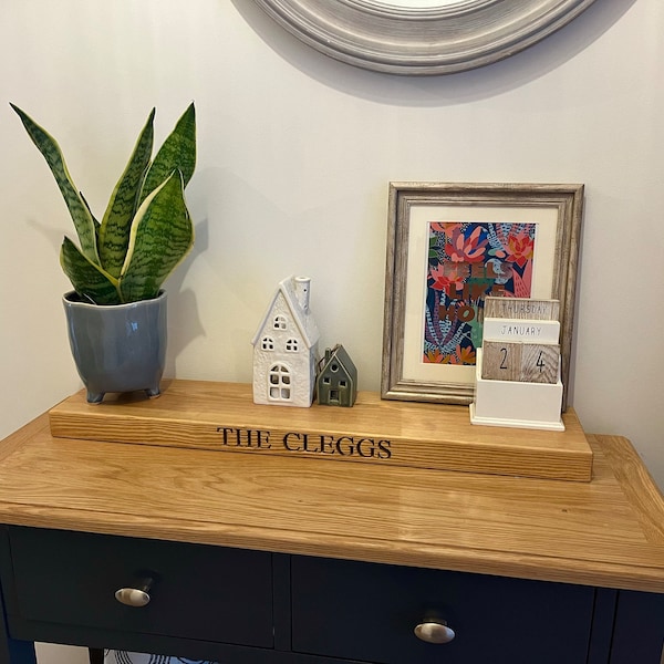 Personalised Shelves Using Solid Wood | 22cm X 4cm Thick | Floating ...